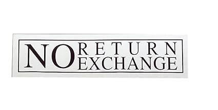 THW Stainless Steel Self Adhesive NO Return Exchange Signage Board (3 ...