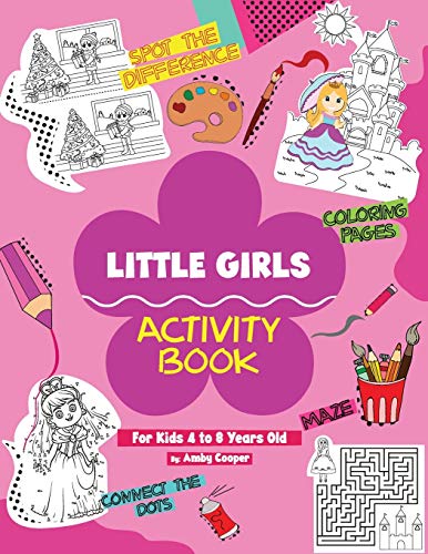 4-in-1 Unicorn Activity Book for Kids 4-8 Years: Fun Activities for ...