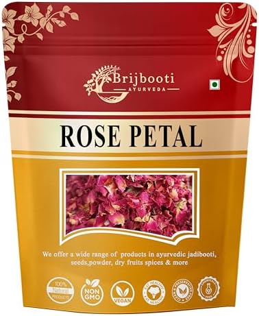 Birju Mahavir Edible Sun Dried Rose Petals - Gulab Patti for Face, Body ...