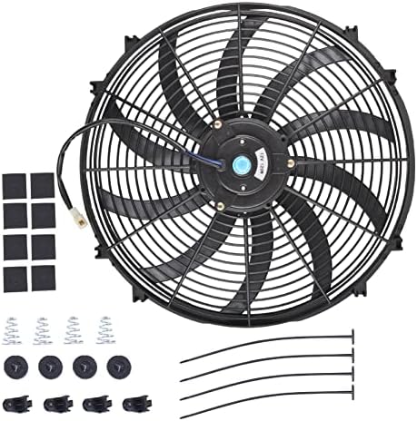 سعر GESEXI 16 Inch Slim Fan Push Pull Electric Radiator Cooling Fan Universal High Performance ...
