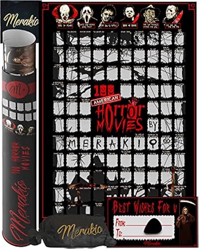 Horror Movie Posters, Movie Scratch Off Poster, Horror Decor, Horror ...