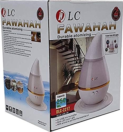DLC USB Mini Humidifier with 7 LED Color Light and Aroma to Put Into ...