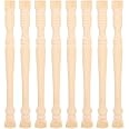 Amazon.com: Ipetboom 8pcs Dollhouse Wooden Furniture Mini Wood Roman ...