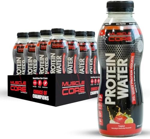 Muscle Core Nutrition Protein Water | Tropical | 30 Gram Whey Protein ...