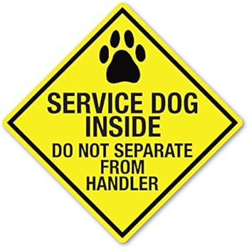 Amazon.com: Service Dog ON Board Do Not Separate from Handler All ...