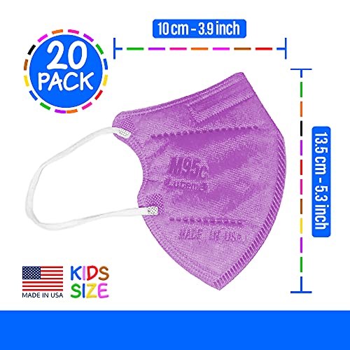 M95c Disposable 5-Layer Efficiency Protective Kids Face Mask Breathable ...
