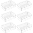 Amazon.com: 6 PCS Mini Clear Plastic Storage Containers Box Case with ...