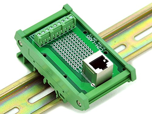 Electronics-Salon RJ45 8P8C DIN Rail Mount Interface Module, Vertical ...