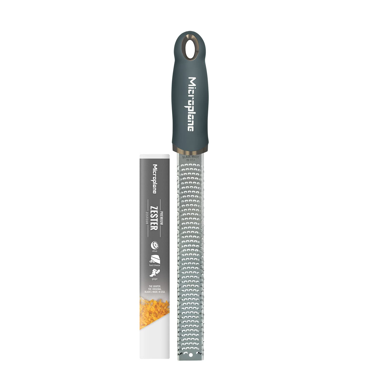 Microplane Premium Zester Grater in After Dark Gray | Lemon Zester tool ...
