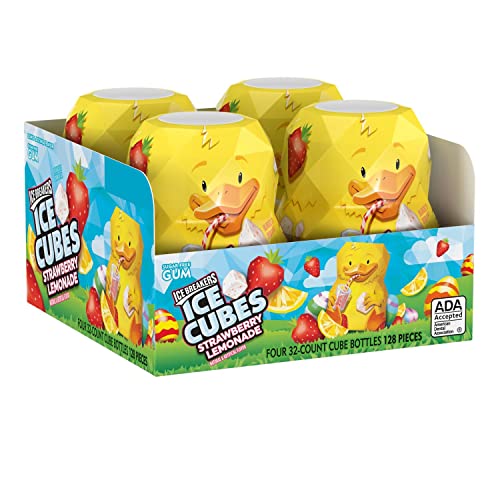 ICE BREAKERS ICE CUBES Strawberry Lemonade Flavored Sugar Free Chewing ...