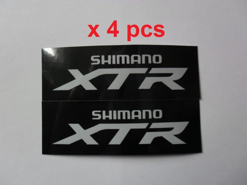 Amazon.com: Shimano XTR 2.5" white/black Vinyl decal sticker weather ...