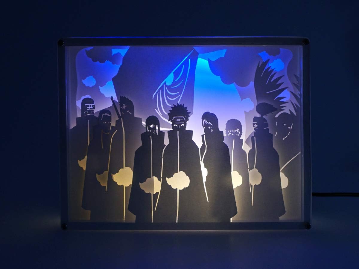 CoolChange Naruto diorama light box with colourful light, theme ...
