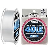 Amazon | VARIVAS(バリバス) ショックリーダー VEP ナイロン 50m 10号 35lb ナチュラル | バリバス(VARIVAS) | ライン