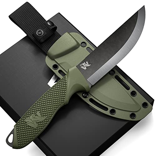 ODENWOLF W-SCANDI Full Tang Survival Knife with Sheath - Stylish ...
