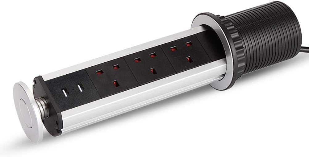 Pull Pop Up Power Sockets for Kitchen Worktops Electrical Plug Socket ...