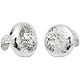 Amazon.com: Chunky Round 100% Pure Tin Cufflinks - Ten Year Anniversary ...