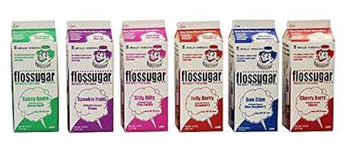 Cotton Candy Sugar Floss Mix Flavors, 6 1/2 Gallon Cartons-Choose Your ...