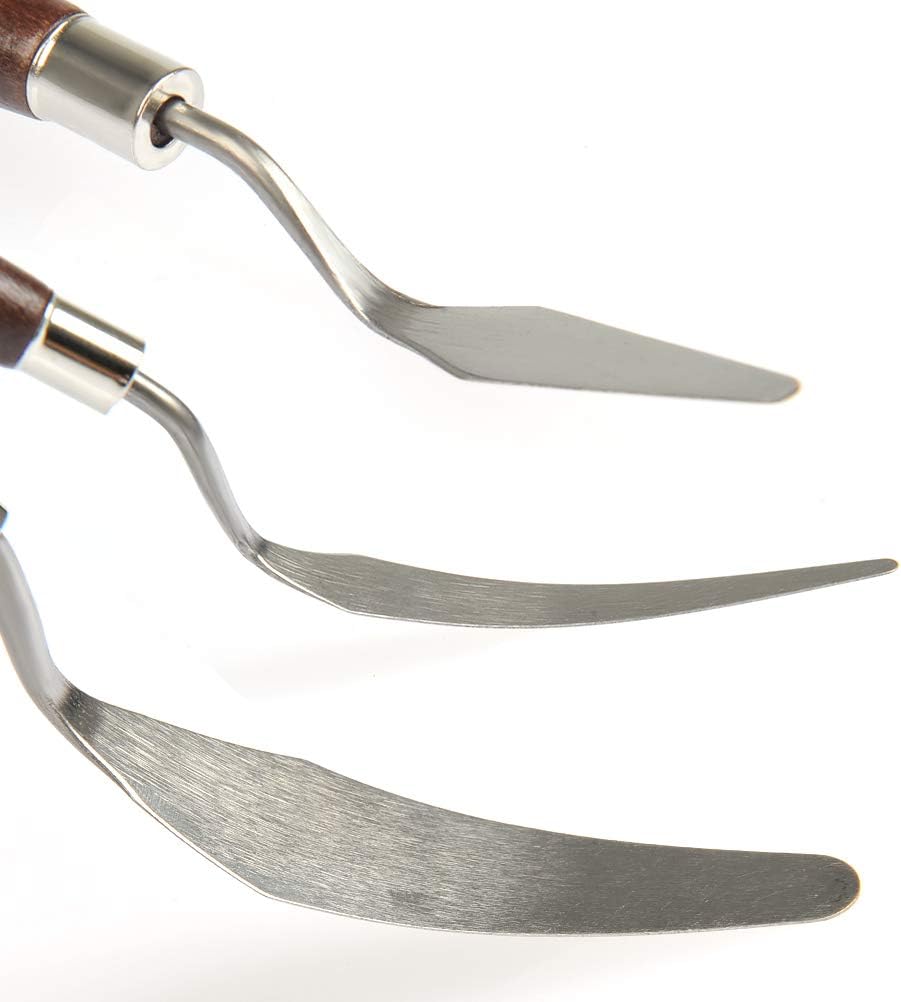 POKIENE Painting Mixing Scrapers Set – 6 Pcs Painting Spatulas ...