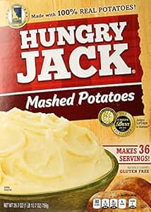Amazon.com : Hungry Jack Instant Mashed Potatoes, Naturally Flavored ...