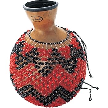 Amazon.com: Handmade Shekere - Traditional African Musical Instrument ...