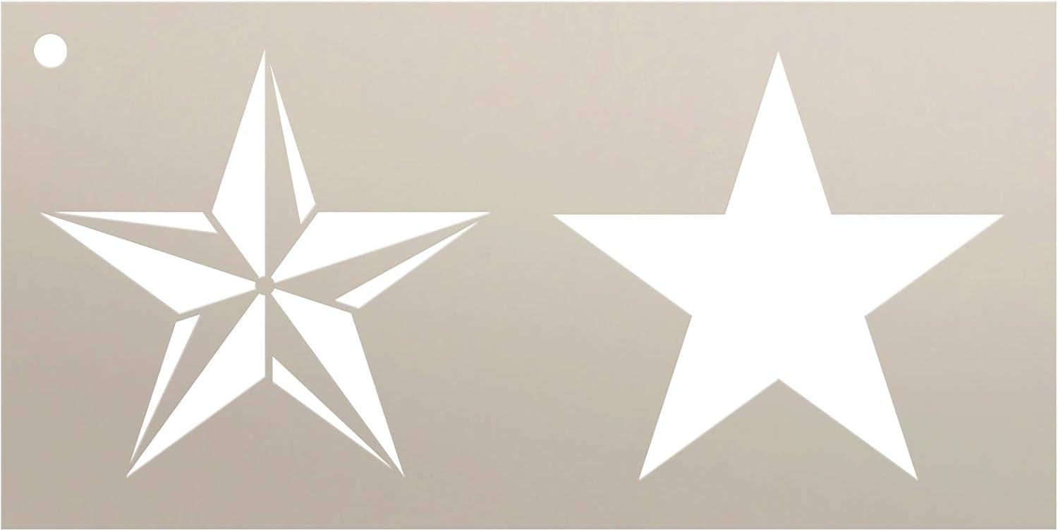 Different Size Star Stencil