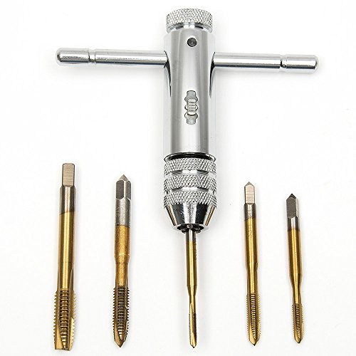 Купить Tonsiki Adjustable M3-M8 3mm-8mm HSS T-Handle Reversible Ratchet ...