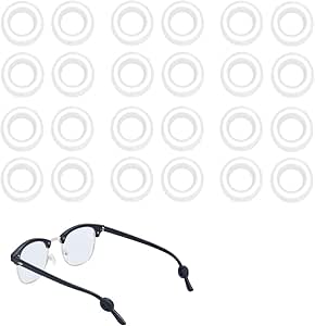 SMARTTOP 12paris Round Silicone Eyeglasses Temple Grips- Comfort Anti ...
