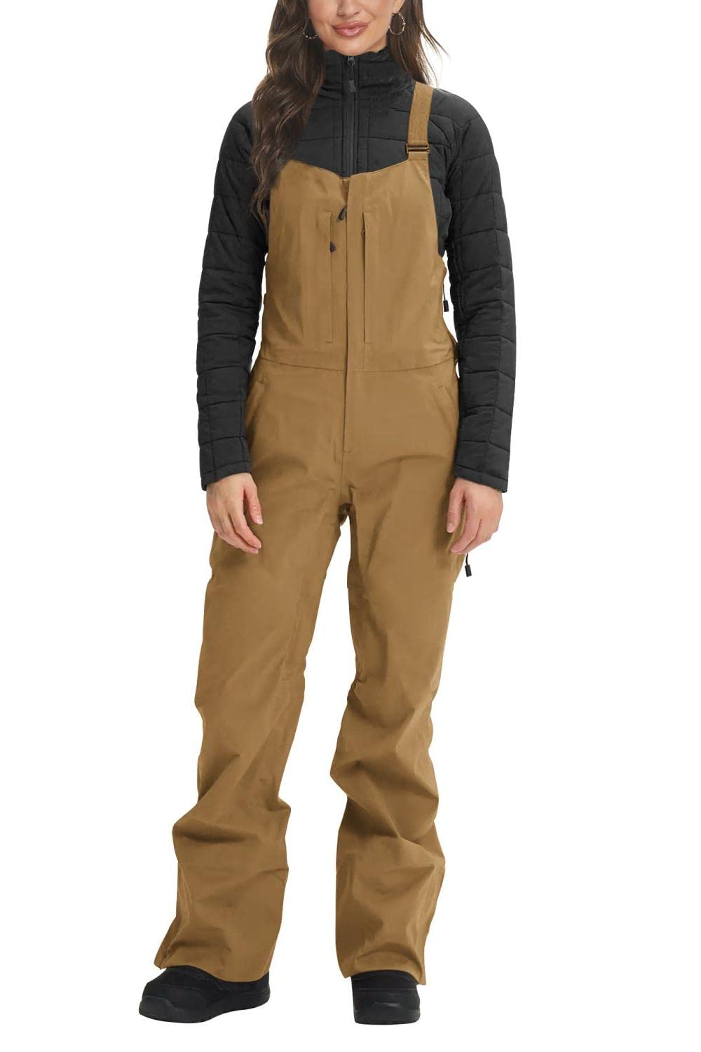 Yousify Womens Snow Bibs Insulated Waterproof Ski Bibs Overalls Winter ...