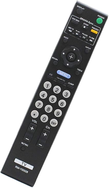 Amazon.com: RM-YD028 Replaced Remote Control Fit for Sony Bravia TV KDL ...