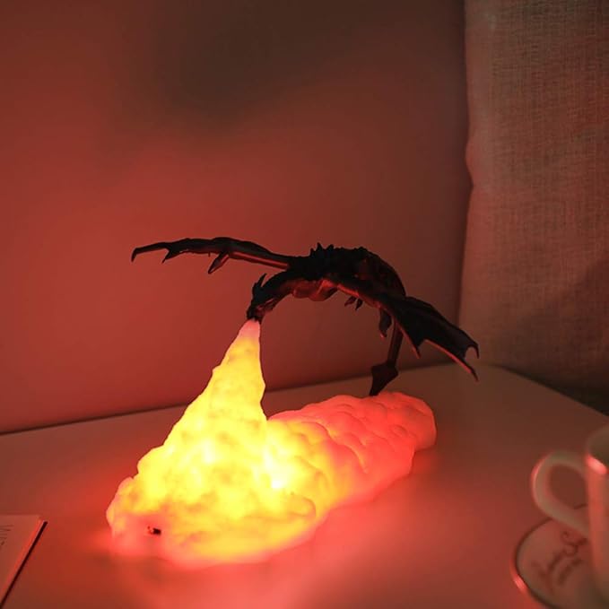 YChoice365 Dragon Lamp, Creative Dragon Gift, Fire Breathing Dragon ...