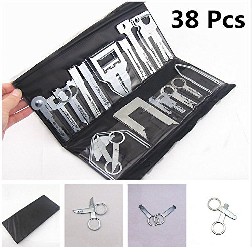 Conpus 38 Pcs Metal Automobile Interior Cd Radio Stereo Repair Removal ...