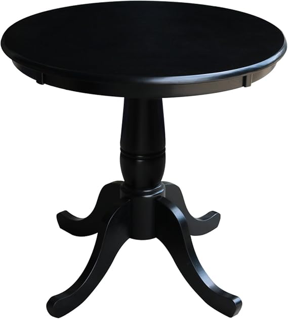International Concepts 30-Inch Round by 30-Inch High Top Ped Table ...