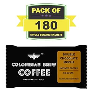 Colombian Brew Coffee Double Chocolate Mocha Instant Coffee Sachets ...