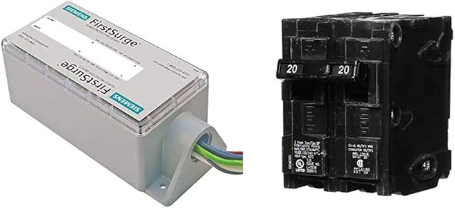 Siemens FS140 Whole House Surge Protection & Q220 20-Amp Double Pole ...