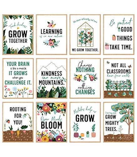 Carson Dellosa Grow Together 12 Posters Motivational Mini Posters for ...