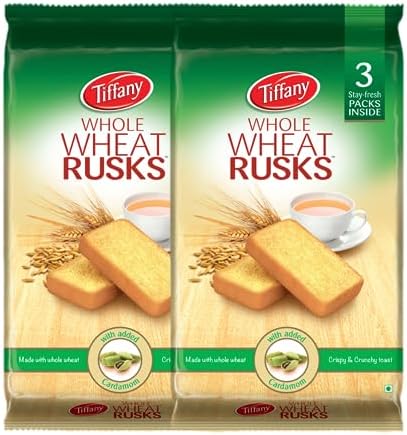 Tiffany Whole Wheat Rusk with Added Cardamom Value Pack 2 x 280 g price ...