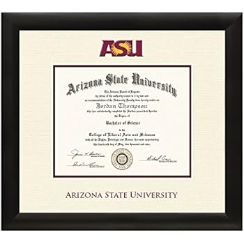 Amazon.com - Arizona State University Diploma Frame - Textured Ivory ...