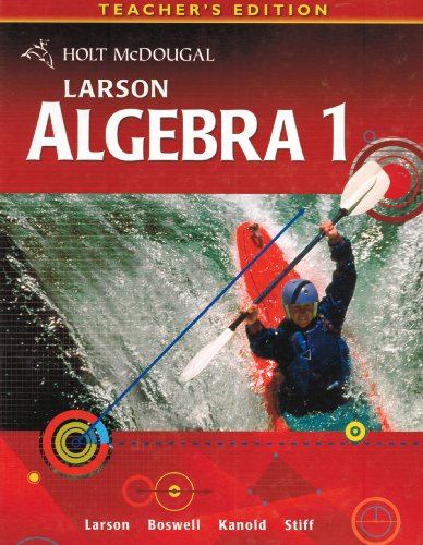 Amazon.com: Holt McDougal Larson Algebra 1: Teacher's Edition 2011: ...