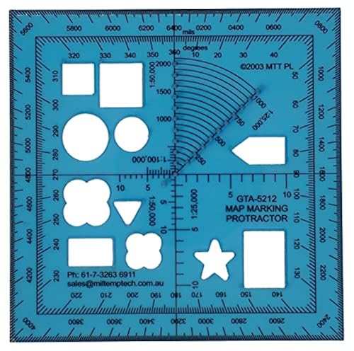 GTA 05-02-012 Jun 2008 - Coordinate Scale and square Protractor for map ...