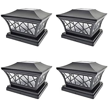 Moonrays 91268 Solar-Powered Post Cap LED Light for 6 by 6 Posts ...