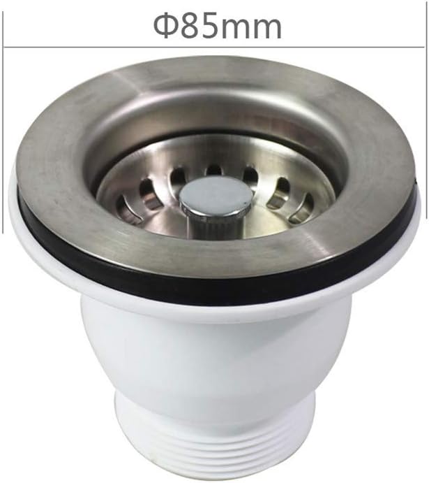 65mm Chrome Sink Mini Stainless Steel Basket Strainer Waste Kit – BigaMart