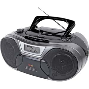 Amazon.com: jWin JXCD483 Portable AM/FM MP3 CD Player with Cassette ...