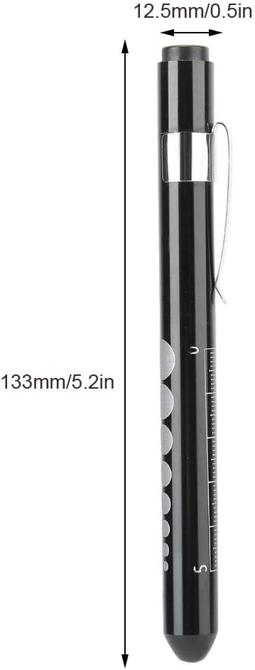 Duevin Portable Pupil Gauge Pen Light Torch Flashlight Glasses ...