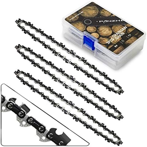 PANZHENG Chainsaw Chain for 10-Inch Bars, S40, 3/8" LP Pitch - .050 ...