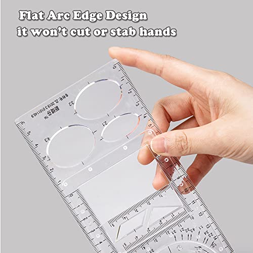 Multifunctional Geometric Ruler Drawing Tool, Creative Arting Craft ...