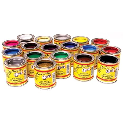 Amazon.com: One Shot Pinstriping Paint Deluxe Color Kit - 1 Shot ...