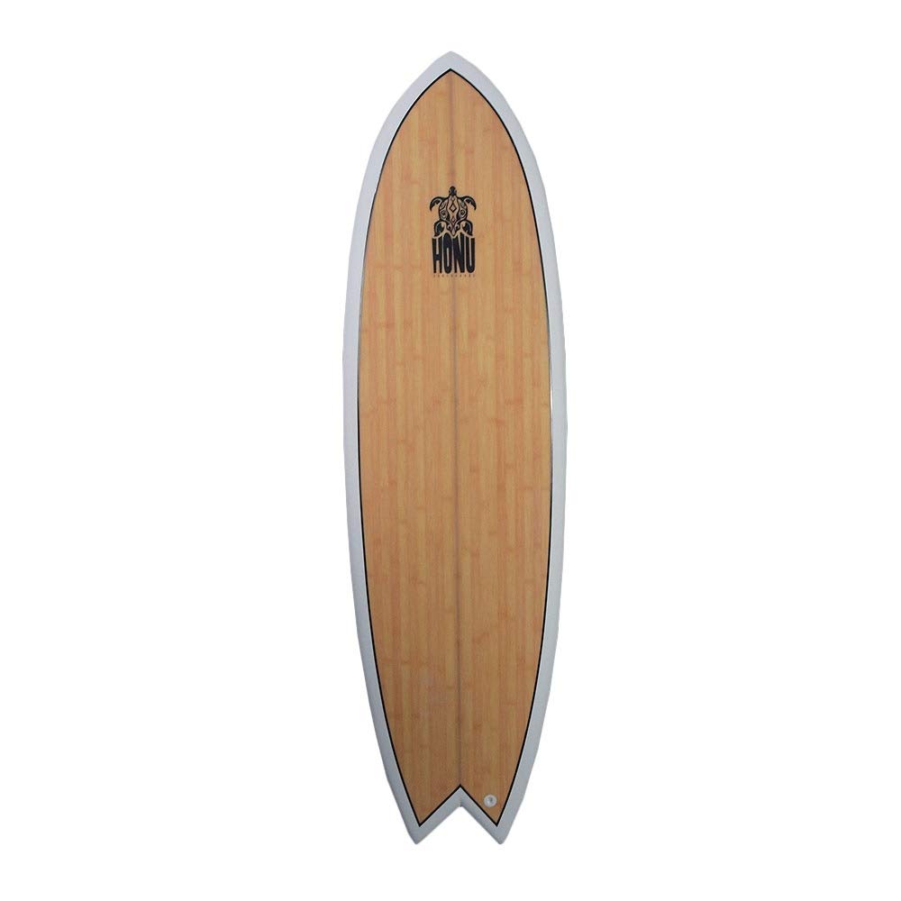 HONU Planche de Surf Fish 6'4 White - Retro Design 4 x derives: Amazon ...