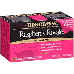 Amazon.com : Bigelow Raspberry Royale Black Tea, Caffeinated, 20 Count ...