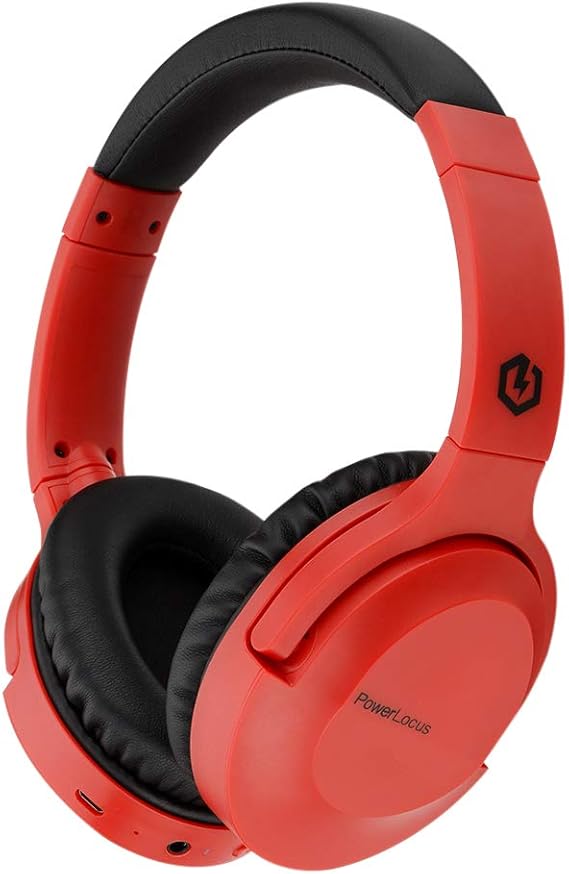 PowerLocus P4 Bluetooth Headphones Over-Ear, 30h Playtime, Over Ear ...