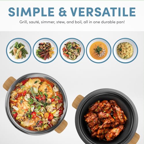 Aroma Housewares AMC-130 Whatever Pot, Indoor Grill, Cooking, Hot Pot ...